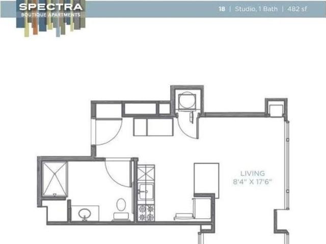 Spectra Plaza Studio Apartment for Rent at 5 Constitution Plz, Hartford, CT 06103 Downtown Hartford