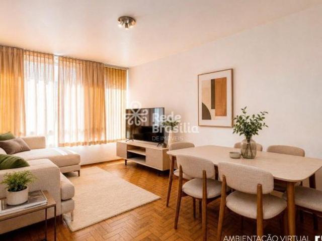 SQN 406 Apartamento com 3 quartos nascente vazado vista livre aceita financiamento e FGTS