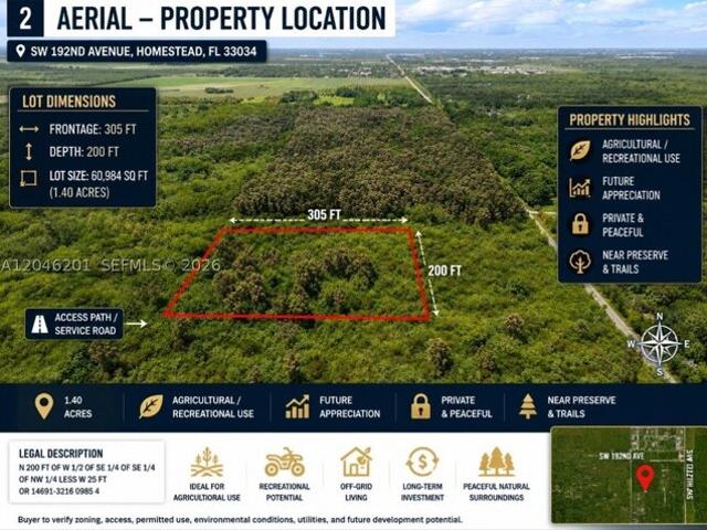 Sw Nd Ave, Homestead, Plot For Sale