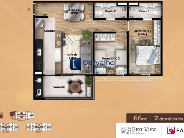 Swiss Park – Apartamento 2 Dormitórios com Suite