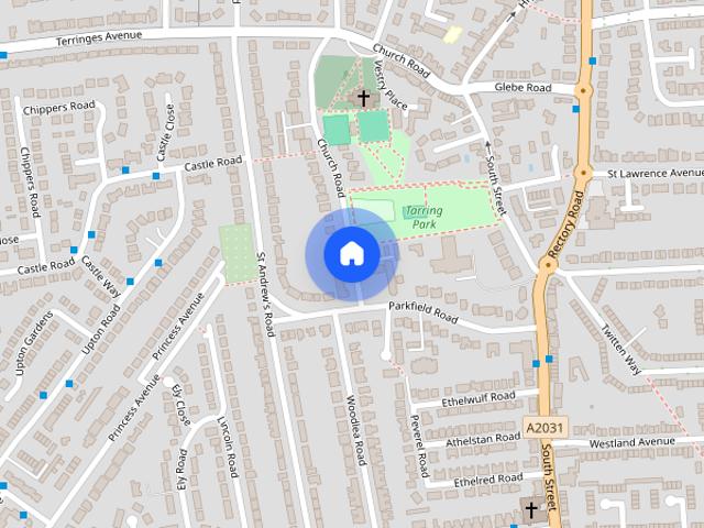 St Andrews Gardens, Church Road, Worthing