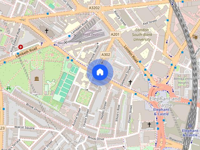 St Georges Road, Elephant and Castle, London