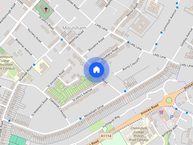 St. Johns Road, Chelmsford, Essex, CM2