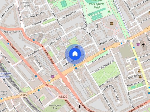 St. Mary Abbots Terrace, Kensington, London, W14