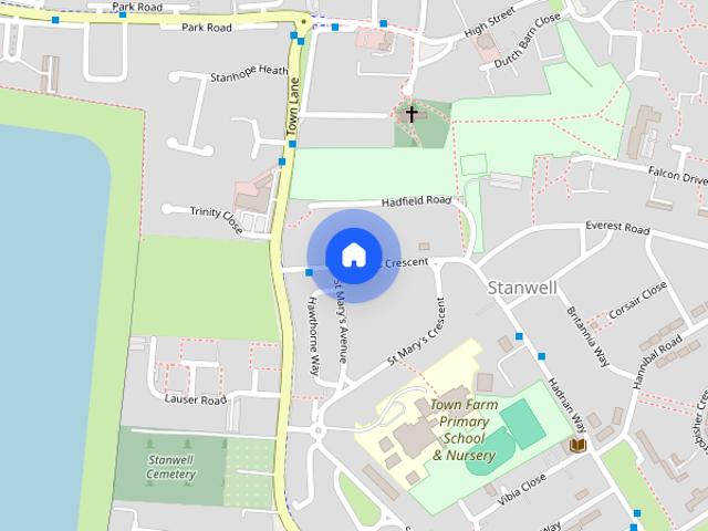 St. Marys Crescent, Stanwell, Staines upon Thames, Surrey, TW19