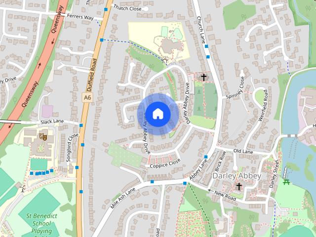 St Matthews Walk, Darley Abbey, Derby