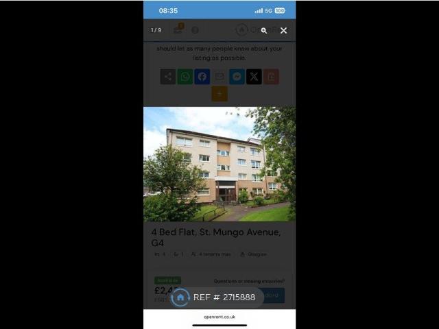 St. Mungo Avenue, Glasgow G4, 4 bed flat to rent, £2,450 pcm | PrimeLocation