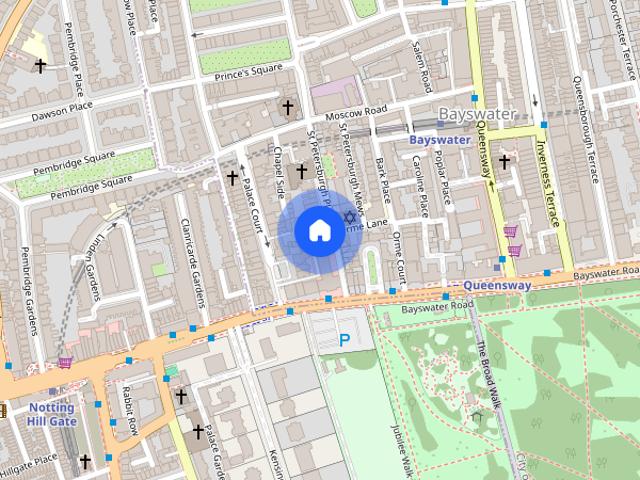 St. Petersburgh Place, St. Petersburgh Place