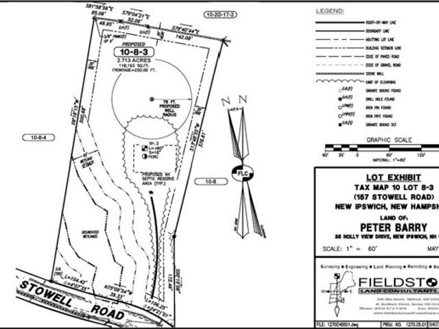 Stowell Rd Lot, New Ipswich, Plot For Sale