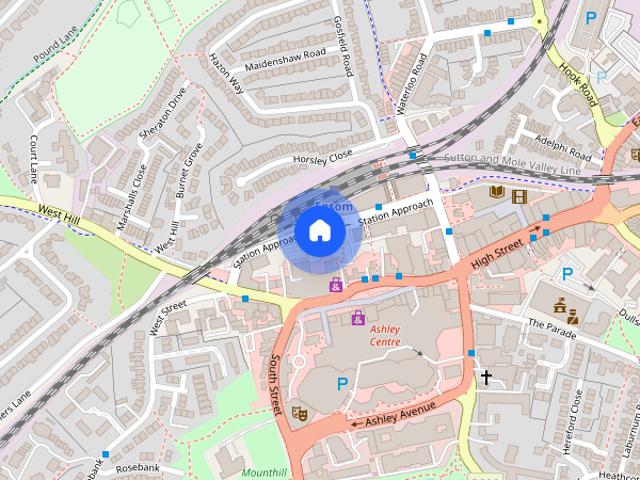 Station Approach, Central Walk Station Approach, KT19