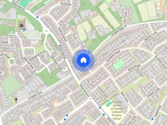 Stafford Road, Langley Walk