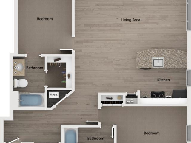 Standard On Main 2 Bedroom Apartment for Rent at 22 E Exchange St, Akron, OH 44308 Downtown Akron