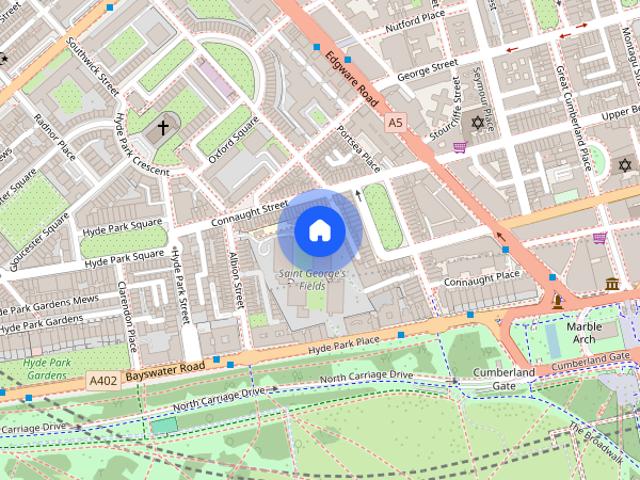 Stanhope Place, St Georges Fields, W2