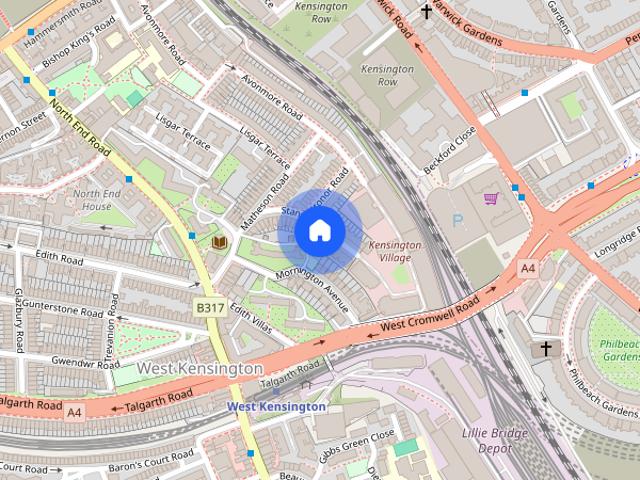 Stanwick Mansions, Stanwick Road, W14