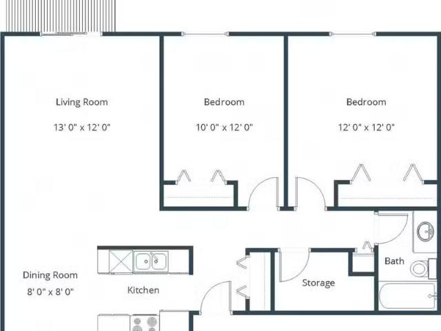 Sterling Pointe Apartment Community Ridgemont Two Bedroom