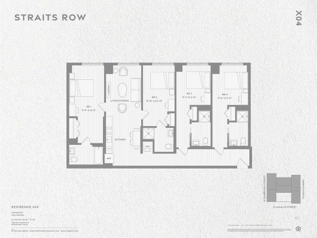 Straits Row 4 Bedroom Apartment for Rent at 633 S La Salle St, Chicago, IL 60605 Loop