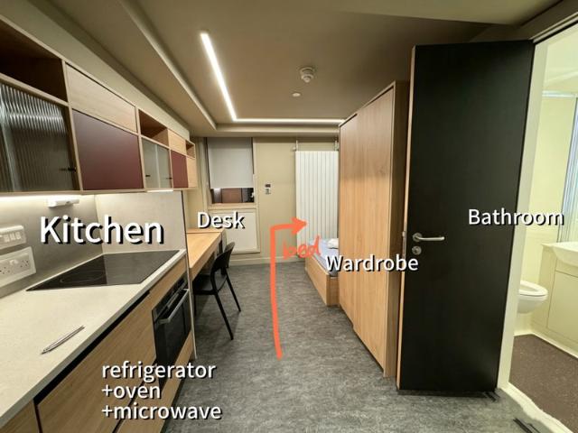 Student accommodation： Potterrow Studio