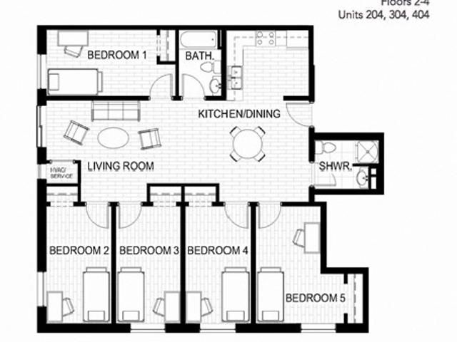 Student Housing 392 Albert Street, Suite 403 Students ONLY Waterloo, Ontario Studio, 0 Bathroom