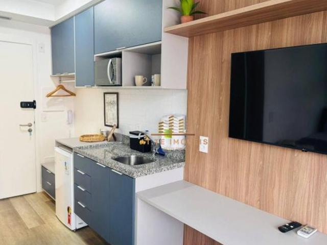 Studio 100% mobiliado a passos do metrô Alto da Boa Vista