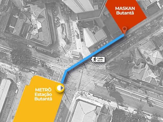 Studio 17m² R2V para Airbnb ao lado do Metrô Butantã