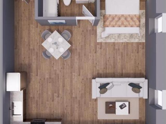 Studio, 1 bath, Apartment 126 East Jefferson Street