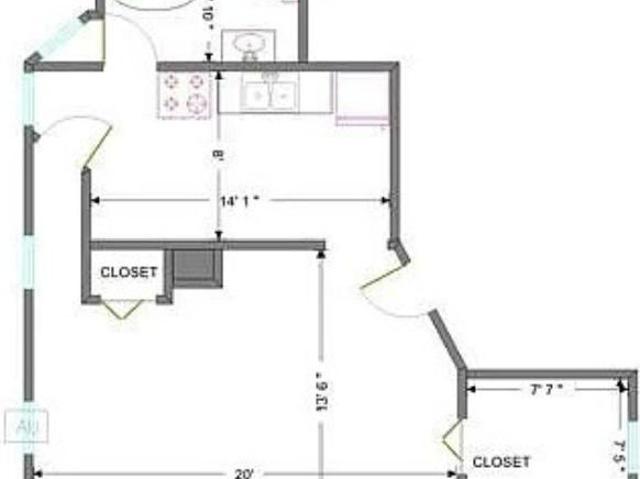 Studio, 1 bath, Other 405 West White Street