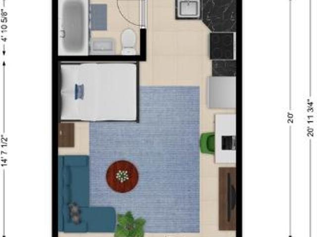 Studio, 1 bath, Apartment 18 Imperial Street
