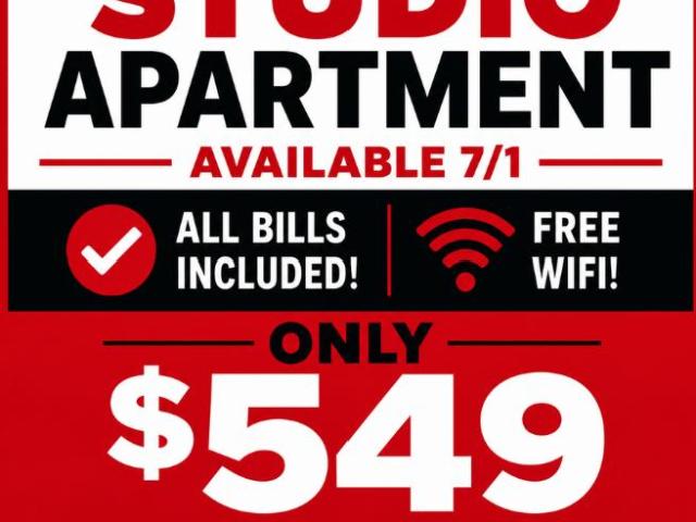 Studio, 1 bath, Condo 2010 Ave S