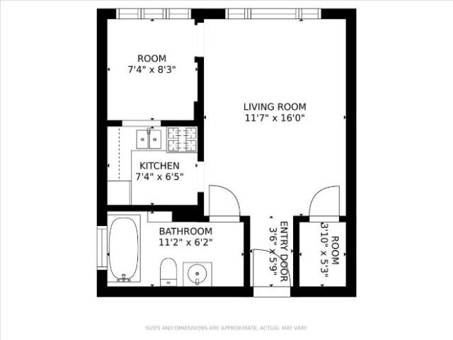 Studio, 1 bath, Condo 3279 Grove St