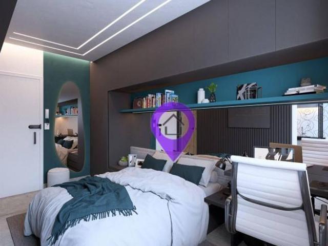 Studio 22m² no Collegiate com conceito HOUSI SMART LIVING. Último andar, sol da manhã, infraestrutur