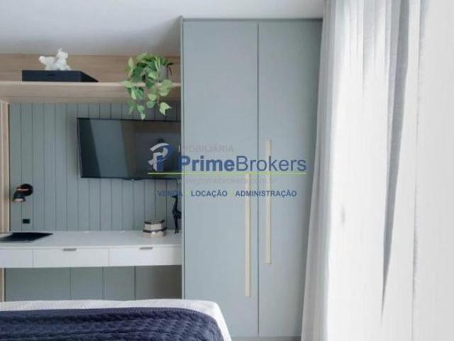 Studio 22m² 1 Dormitório, 1 Banheiro, Piso Porcelanato, Móveis Planejados Paraíso