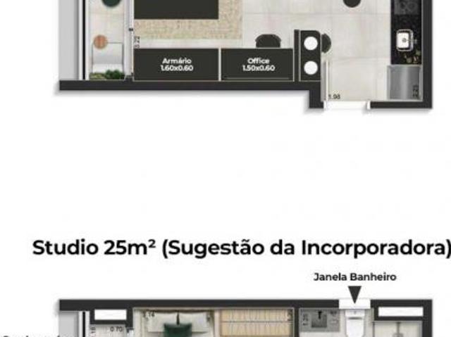 Studio 25m² vizinho à Entrada do Shopping Frei Caneca