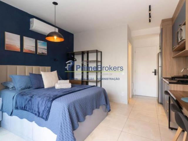 Studio, 25m² 1 Dormitório, Mobiliado, Aceita Airbnb Brooklin