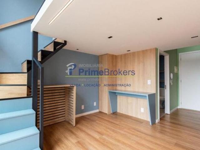 Studio, 27m² 1 Dormitório com Mezanino, Mobiliado e com Automação Pinheiros