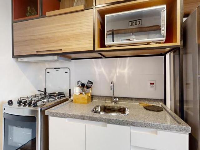 Studio 28m² Santa Cecília | Varanda,Piscina, Churrasqueira e Lazer Completo!