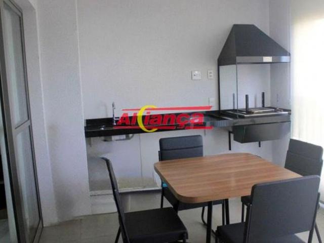 Studio 39m² no Giardino Gran Maia | Varanda Gourmet e Vaga