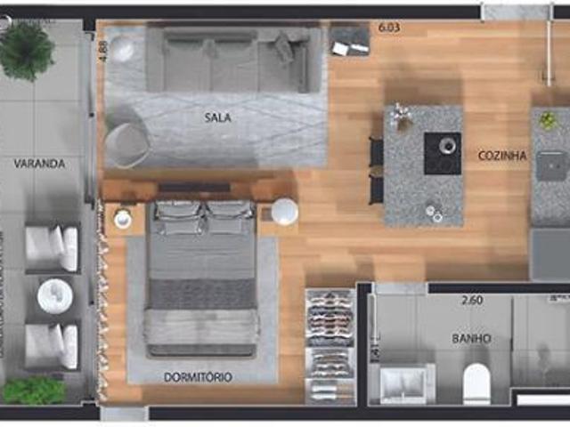 Studio 39m², Cambuí – Condomínio MM536