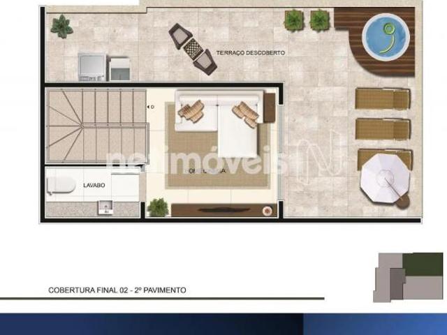Studio cobertura duplex na planta à venda no Sagrada Família