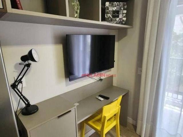 Studio com varanda | Mobiliado | lazer completo e metrô a 150m