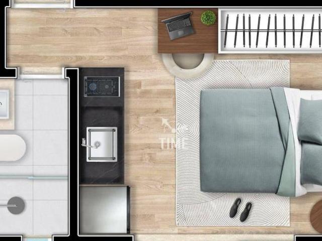 Studio com 1 dormitório à venda, 18 m² por R$ 270.000 Centro Cívico Curitiba/PR