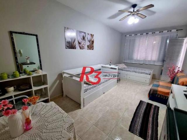 Studio com 1 dormitório à venda, 36 m² por R$ 350.000,00 Embaré Santos/SP