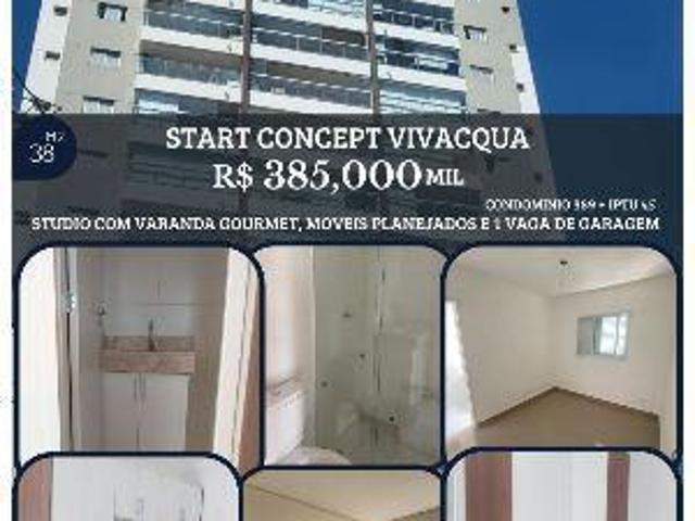 Studio com 1 dormitório à venda, 38 m² por R$ 385.000 Vila Galvão Guarulhos/SP