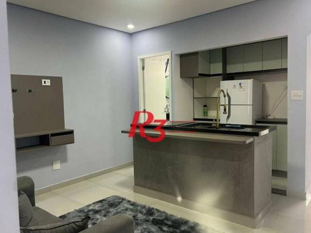 Studio com 1 dormitório à venda, 38 m² por R$ 390.000,00 Boqueirão Santos/SP