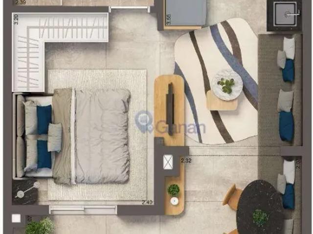 Studio com 1 dormitório à venda, 30 m² por R$ 360.000,00 Brooklin São Paulo/SP
