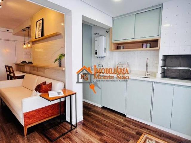 Studio com 1 dormitório à venda, 46 m² por R$ 396.828,00 Picanco Guarulhos/SP