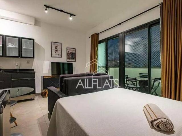 Apartamento com 1 quarto à venda, 32 m² com varanda em Pinheiros São Paulo/SP