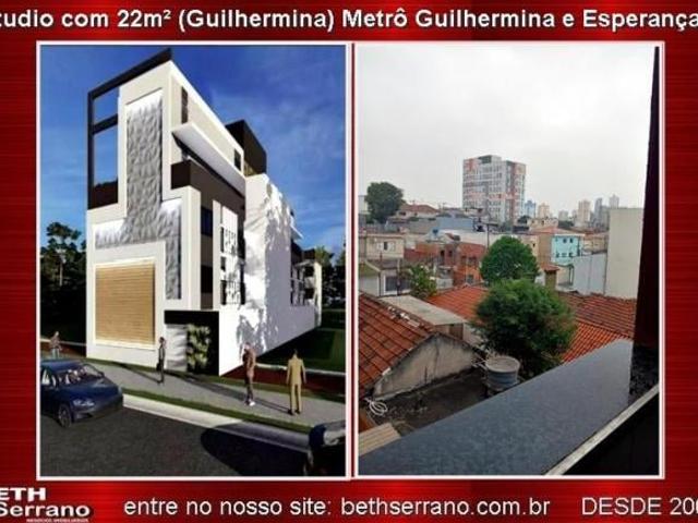 Studio com 22m² Guilhermina Metrô Guilhermina e Esperança