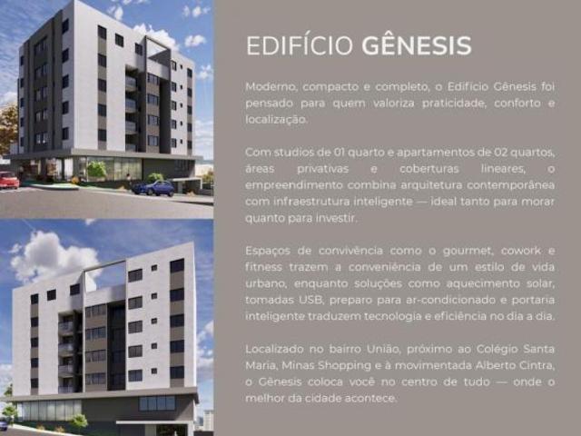 Studio com 2 quartos à venda em Belo Horizonte, no bairro União