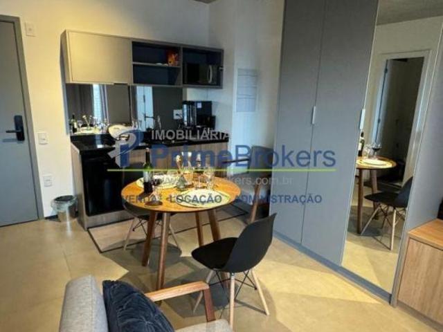 Studio com 34m² de área útil 1 quarto Varanda 1 vaga. Cerqueira Cesar São Paulo