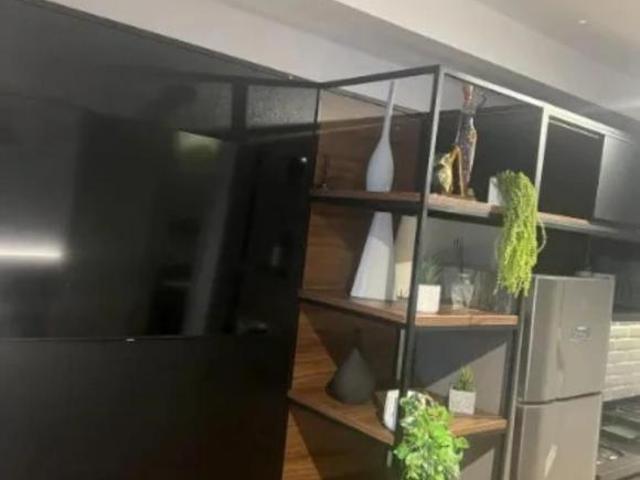 STUDIO COM 30 M2 1 DORMITORIO, SALA, COZINHA, WC, S/ VAGA, LAVANDERIA NO CONDOMINIO TODO MOBILIAD